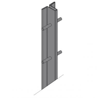 Vertical Pined Support Profile - Cladding Online